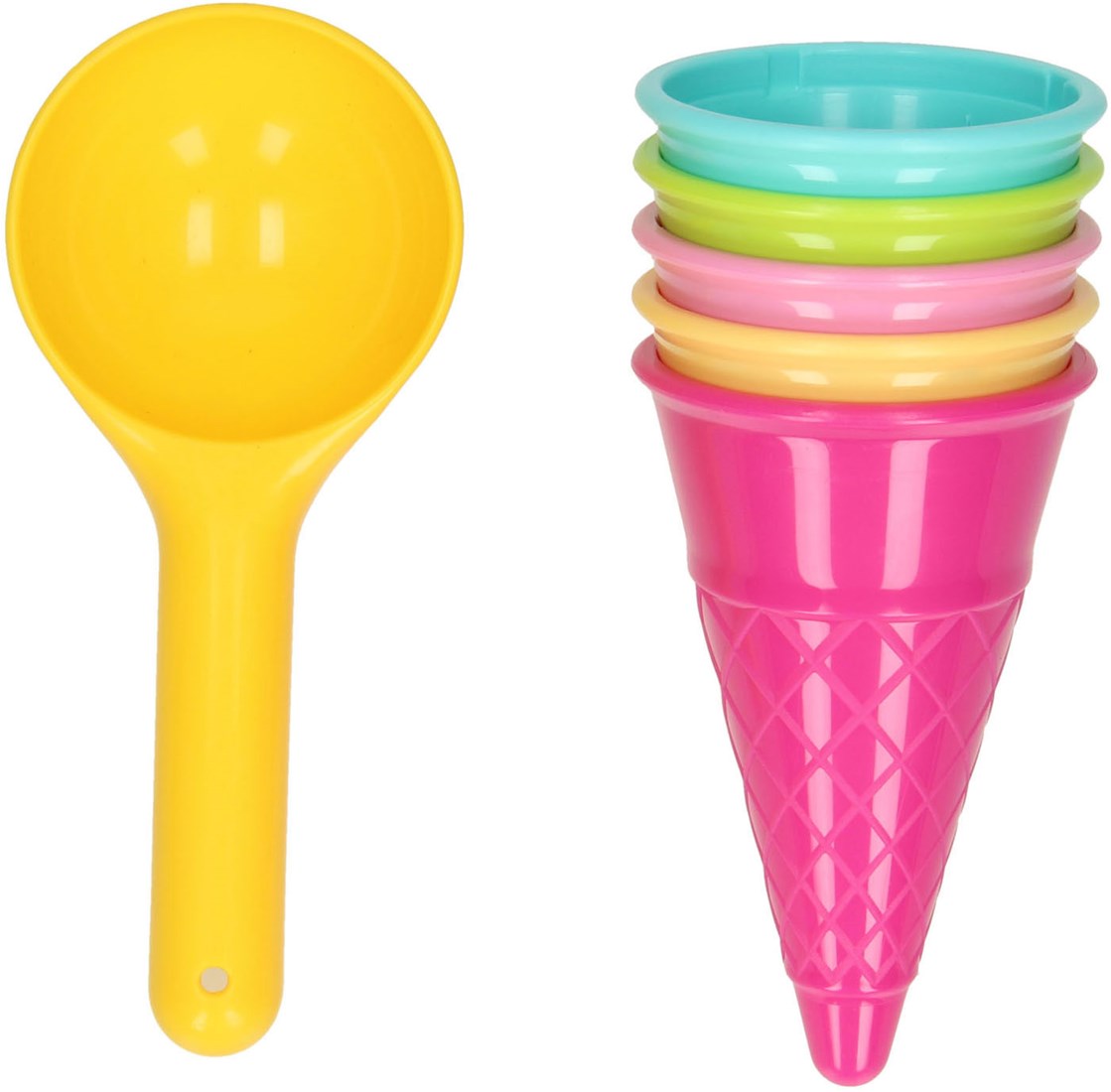 Strandset schepijs 6-delig Planet Happy ENG