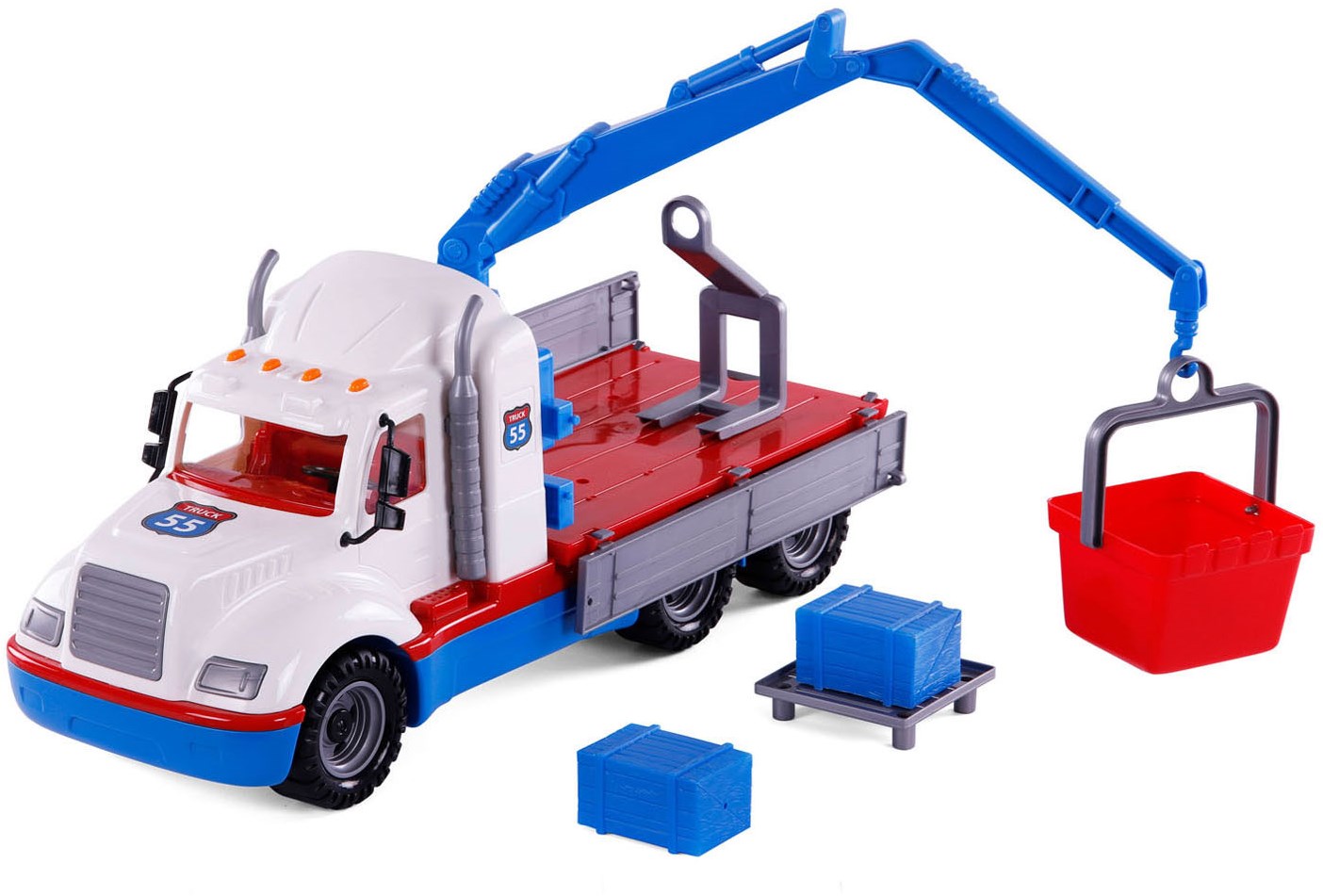 Torpedo crane truck toy scale 1:16 construction vehicle for kids Planet ...