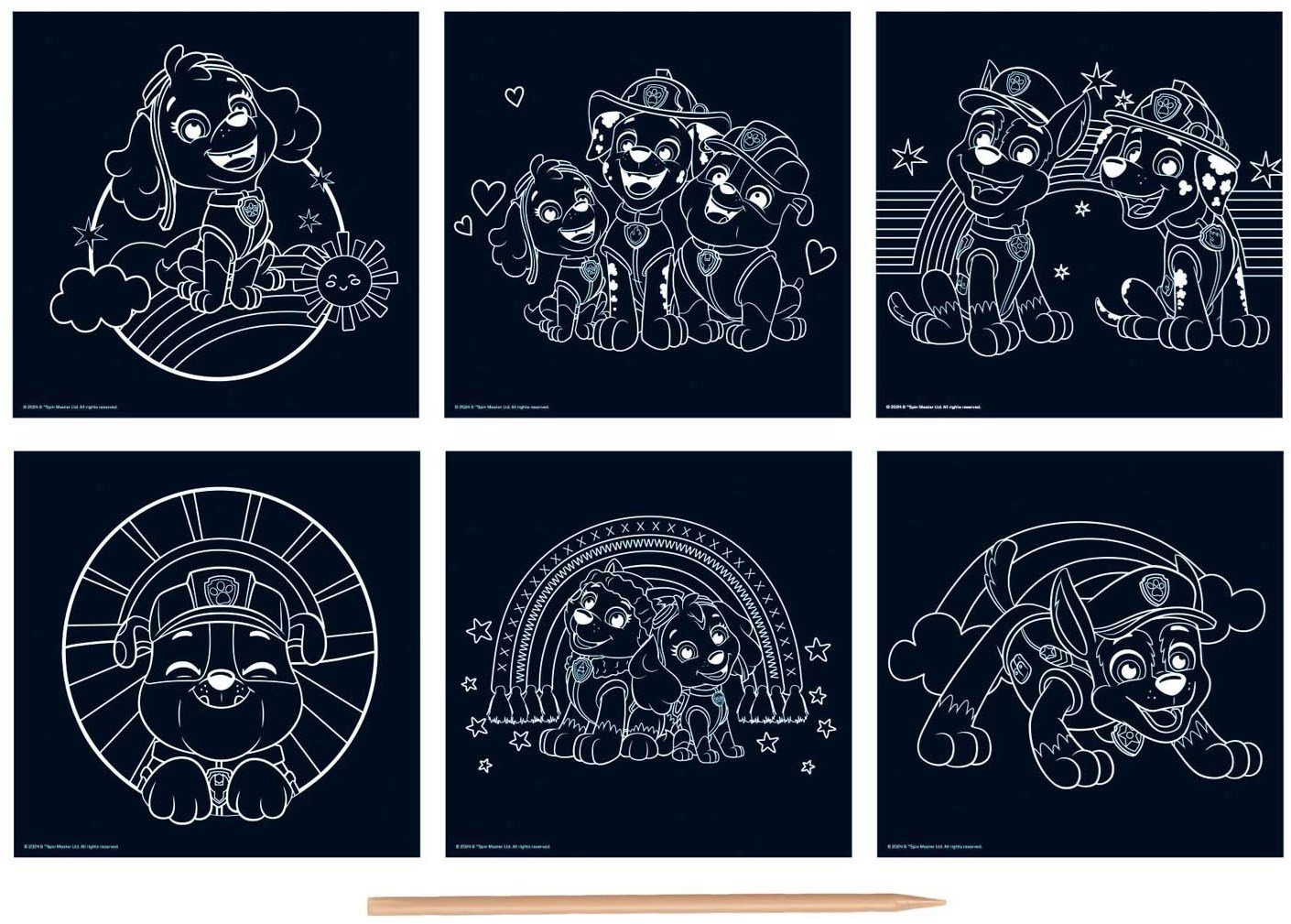 Scratch Kaarten PAW Patrol Set, 7dlg. Planet Happy ENG