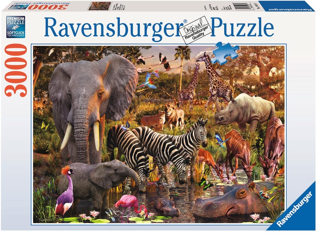 Ravensburger Puzzle 3 000 pieces African animal world