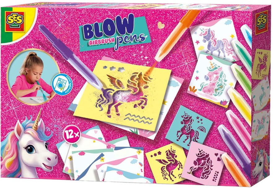 Ses airbrush craft set unicorn - creative coloring pages for kids ...