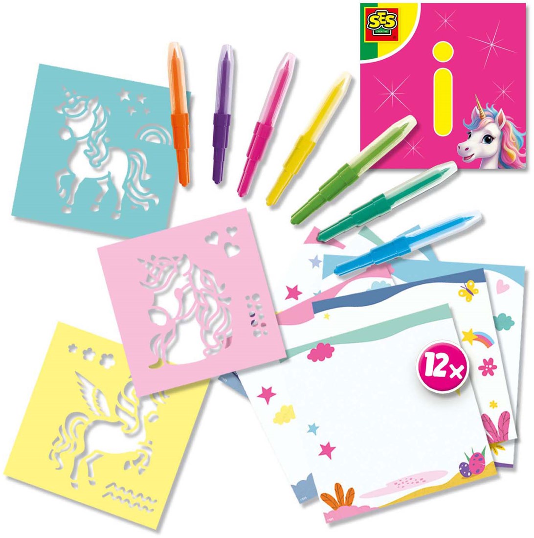 Ses airbrush craft set unicorn - creative coloring pages for kids ...
