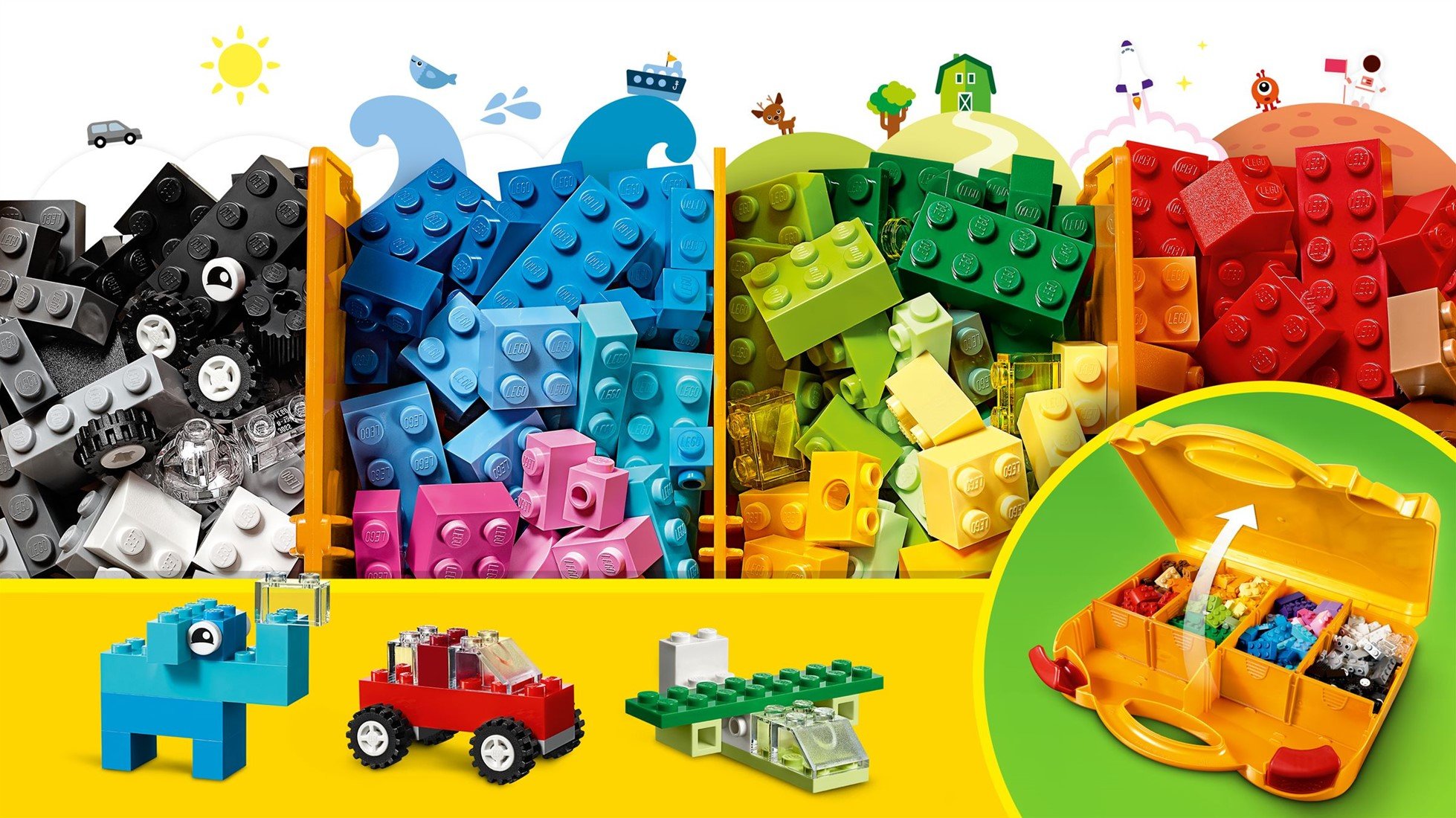 Lego classic 10713 creative suitcase store