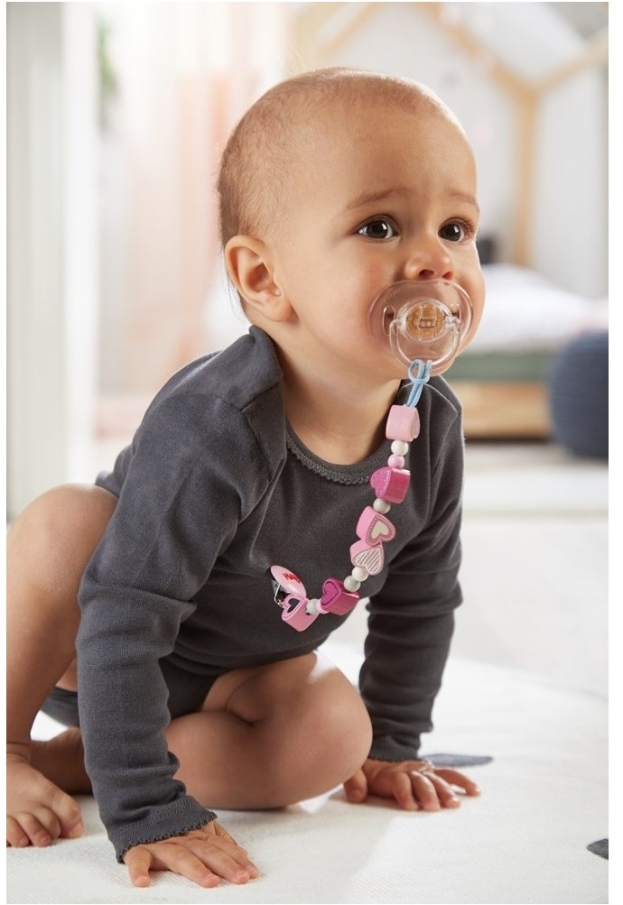 HABA Pacifier chain sparkling heart