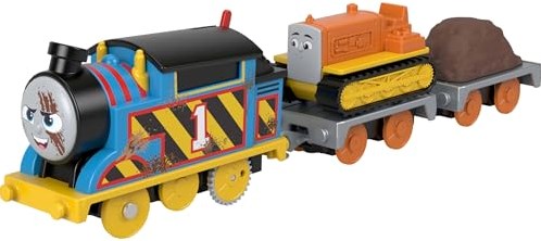 Mattel Thomas & Friends motorized train toy - construction adventure ...