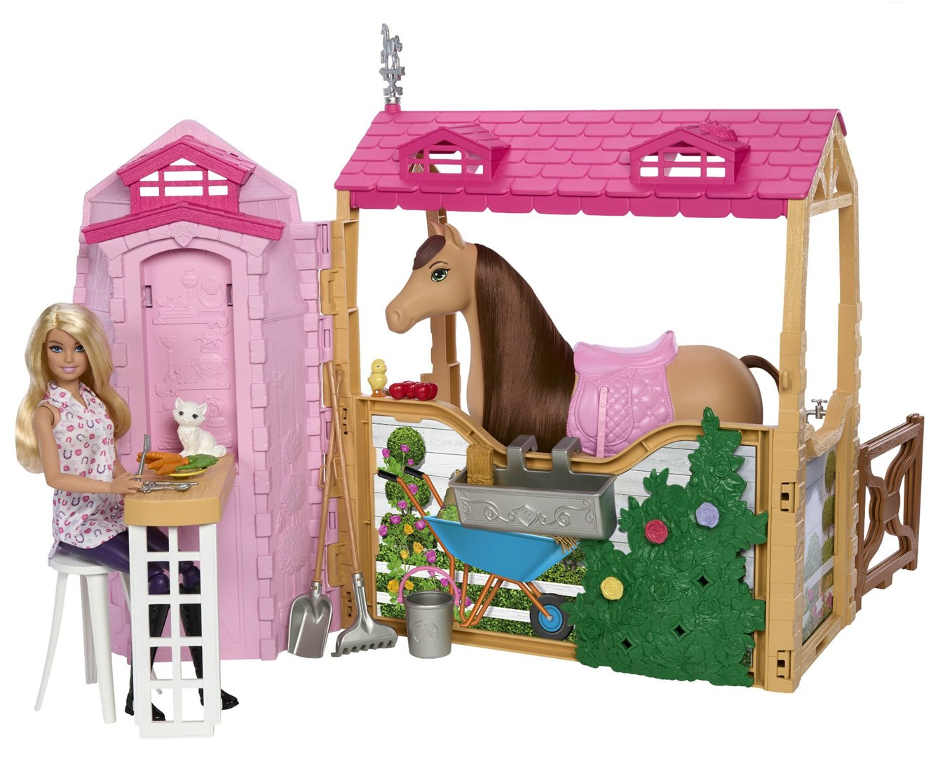 Barbie horse playset Ultimate Stable with accessories and doll Planet ...
