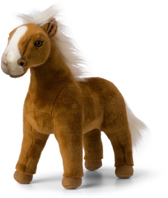 WWF plush horse brown 29cm - soft toy horse for kids Planet Happy ENG