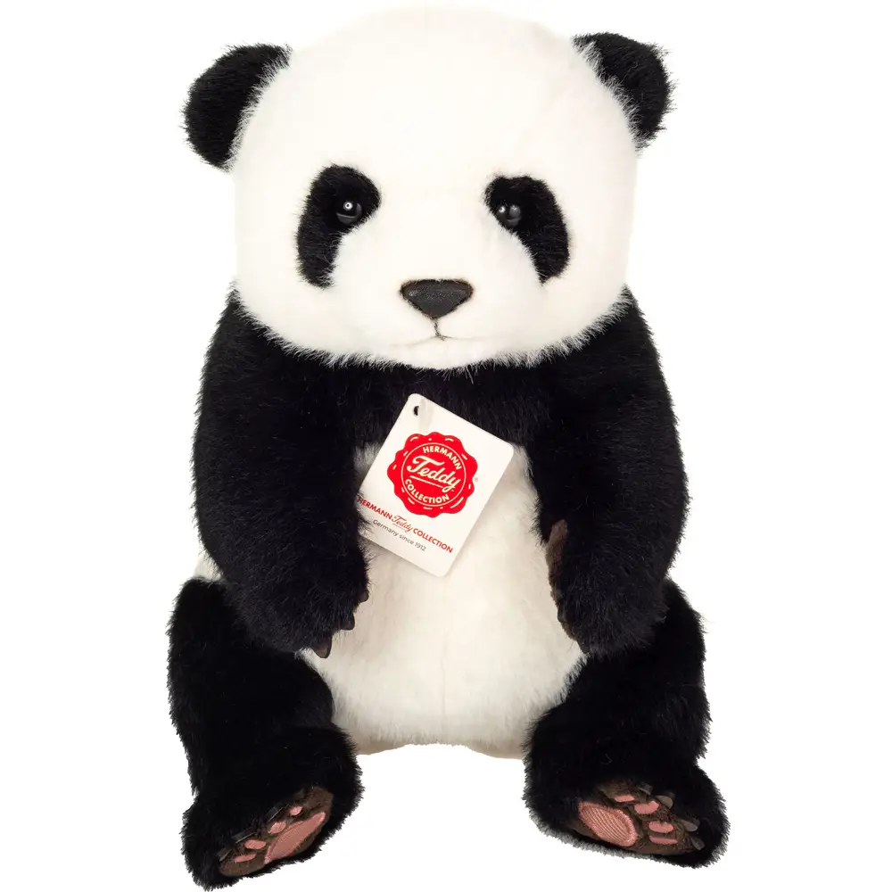 Hermann Teddy plush panda sitting 28 cm cuddly toy soft toy Planet ...