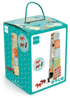 SCRATCH Stacking Tower - Animals of the World