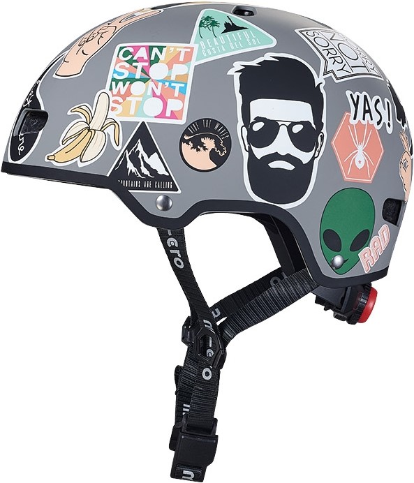 Micro ABS Helmet Sticker L