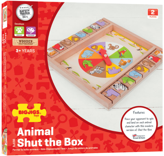 Bigjigs Close the Box Animals