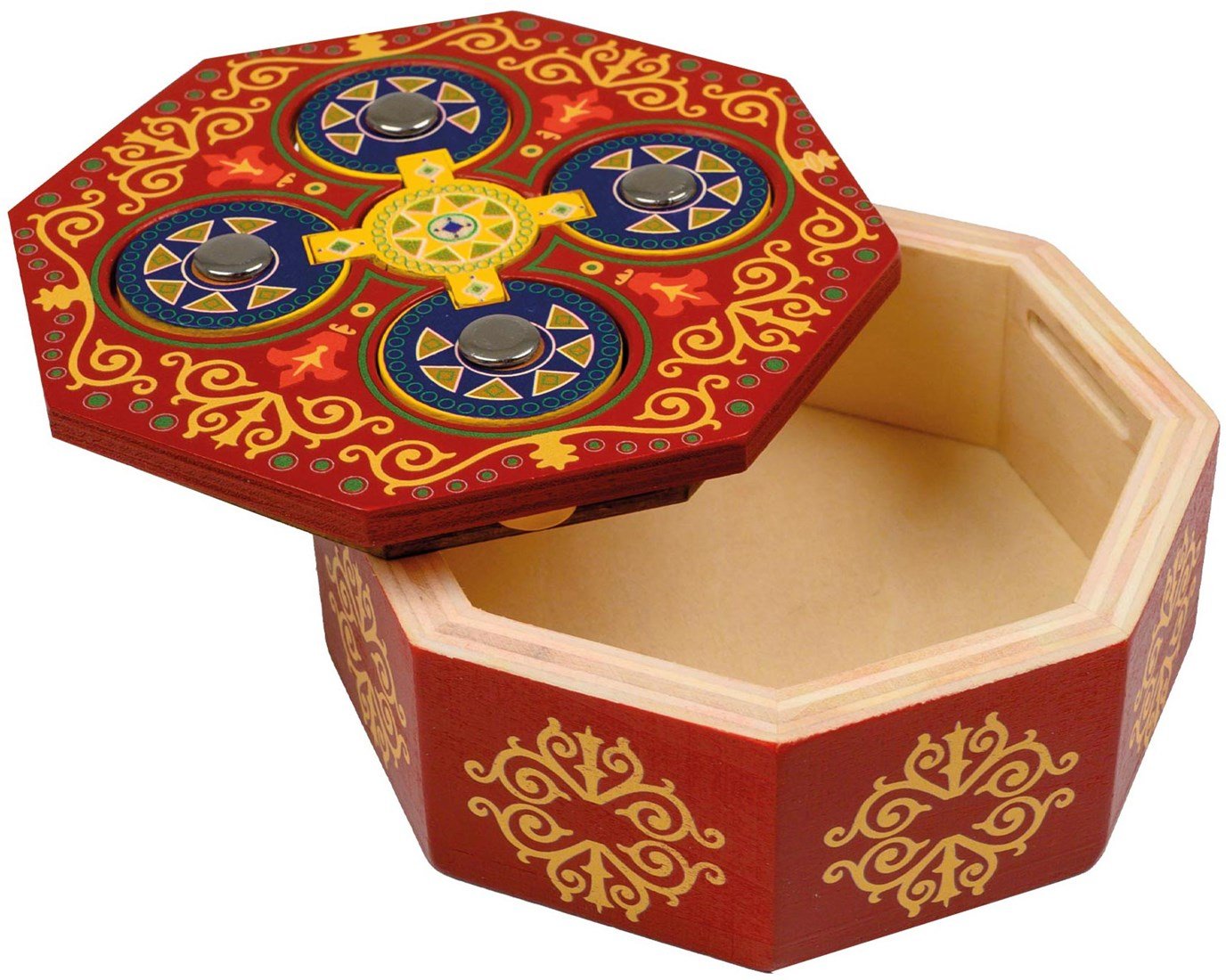 Philos puzzle game Magic Box Okto wooden brain teaser gift Planet Happy ENG