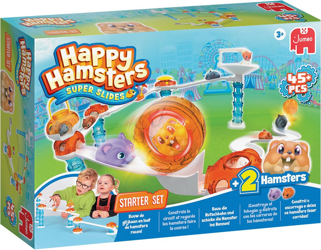Jumbo Happy Hamsters Knikkerbaan Starter Set Planet Happy ENG