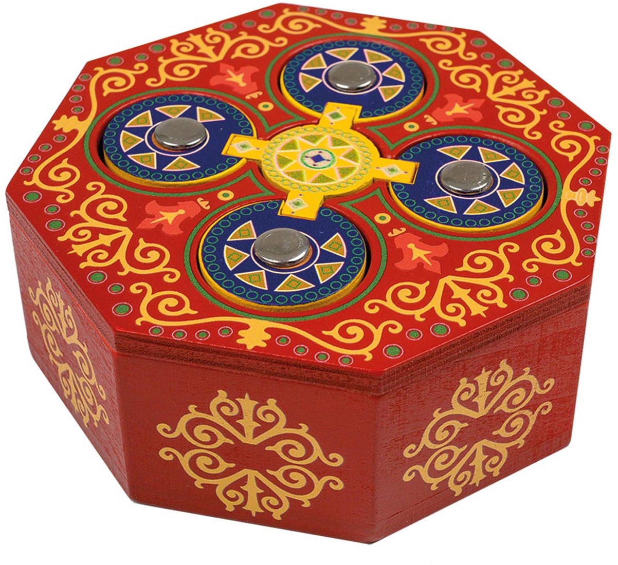 Philos puzzle game Magic Box Okto wooden brain teaser gift Planet Happy ENG