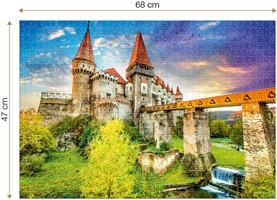 Roovi Corvin Castle - Gothic Largest Castles in Europe - 1,000 pieces ...