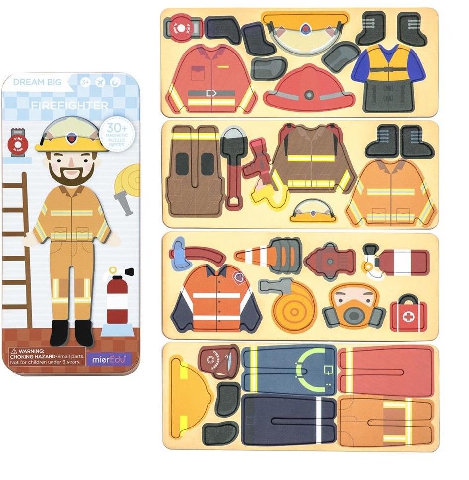 MIEREDU MierEdu Magnetic Puzzle Box Firefighter