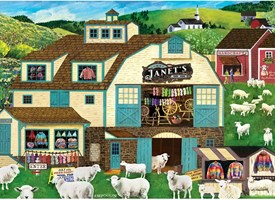 Master Pieces Hometown Gallery - Janet's Yarn Barn - 1,000 pieces ...
