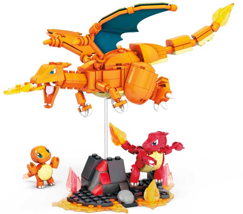 Mattel Pokémon building set Mega Construx Charmander evolution 300 ...